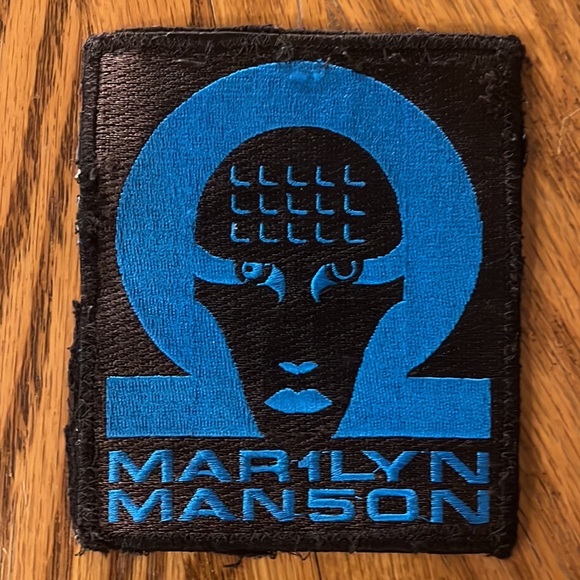 Marilyn Manson | Office | Vtg Patch Rare Marilyn Manson Omega Logo ...